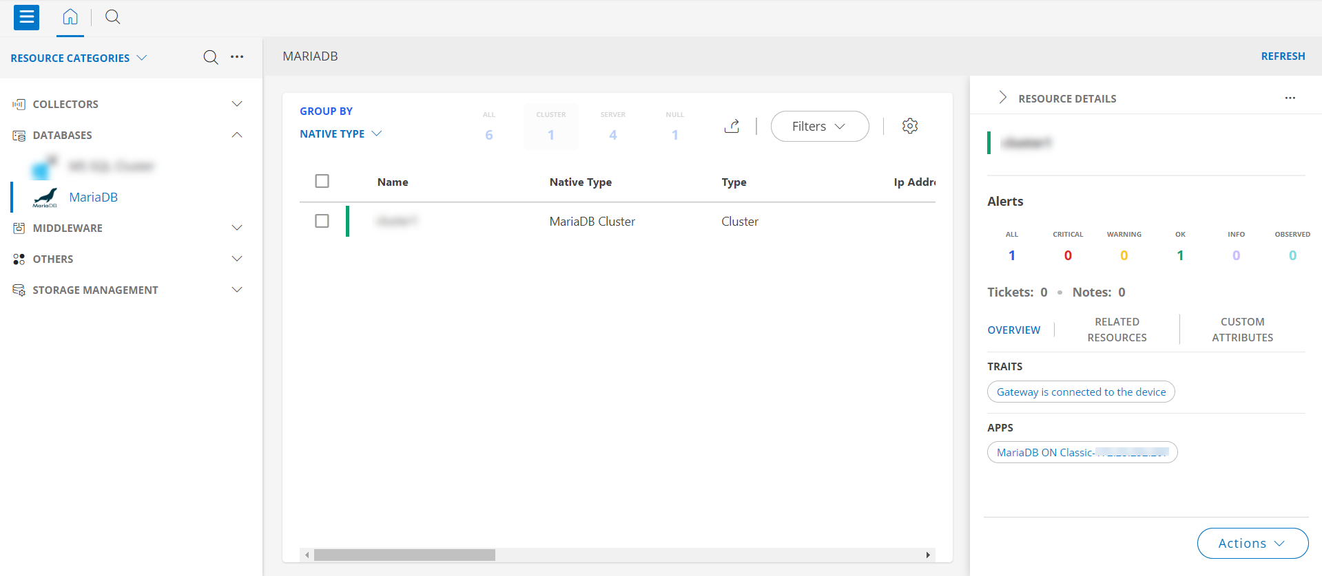 MariaDB | OpsRamp Documentation